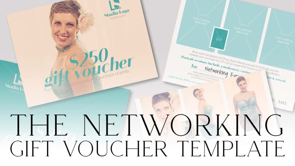 5x7 Networking Gift Voucher Template by Shauna Crane