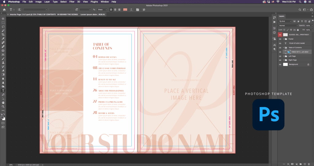 The Portrait Magazine Template
