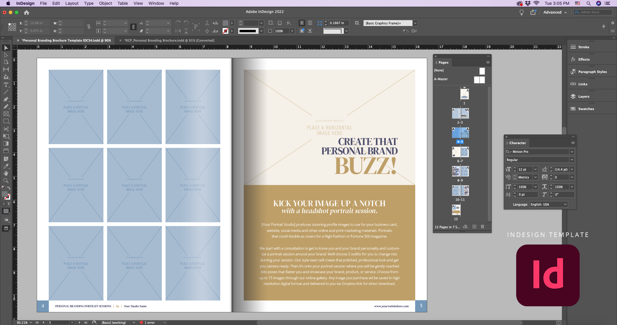 The Personal Branding Magazine Template