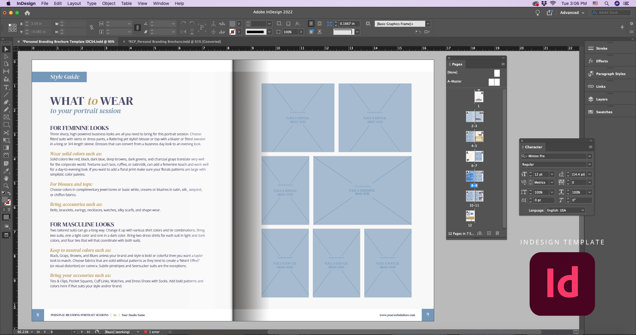 The Personal Branding Magazine Template