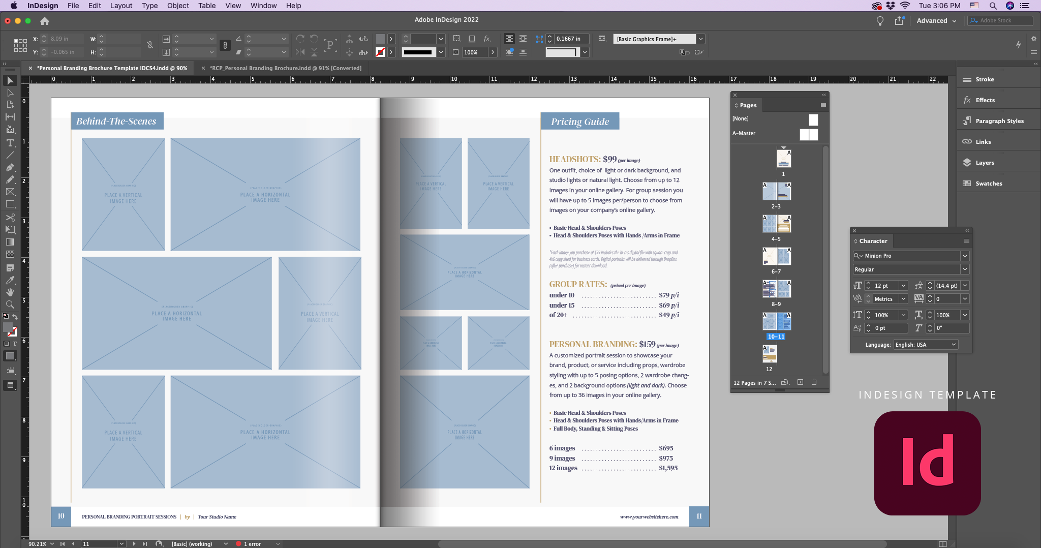 The Personal Branding Magazine Template