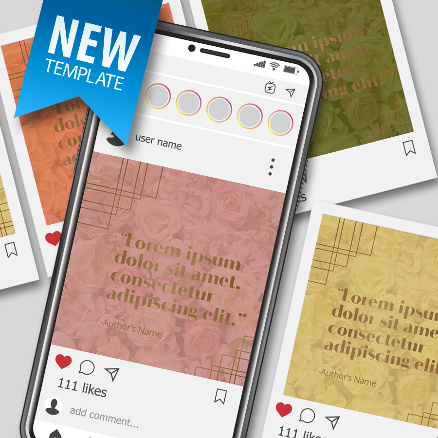IG (Story and Post) Deco Floral Template