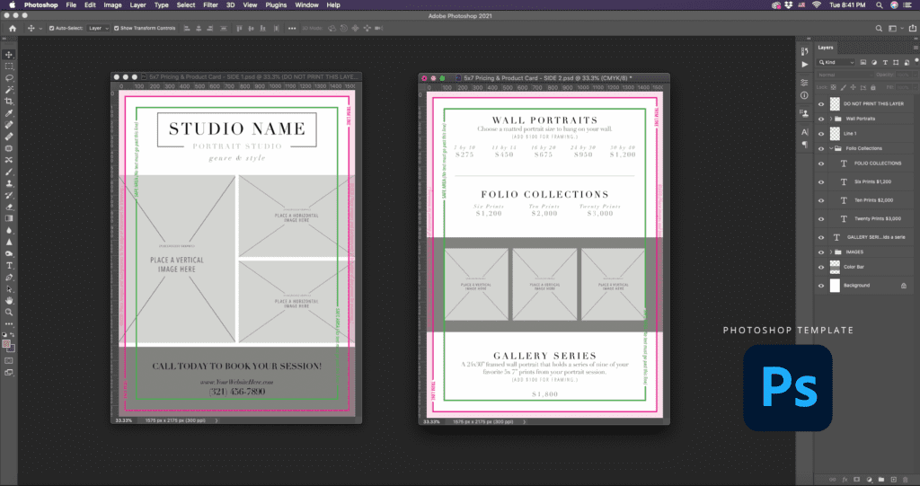 5x7 Product Card Template