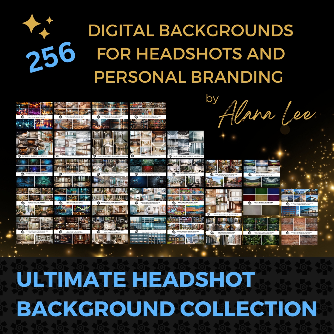 Ultimate Headshot Backgrounds: 256 Digital Backgrounds