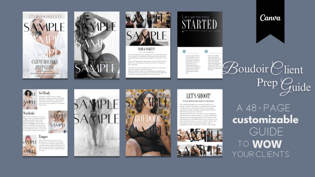 Boudoir Client Prep Guide Template